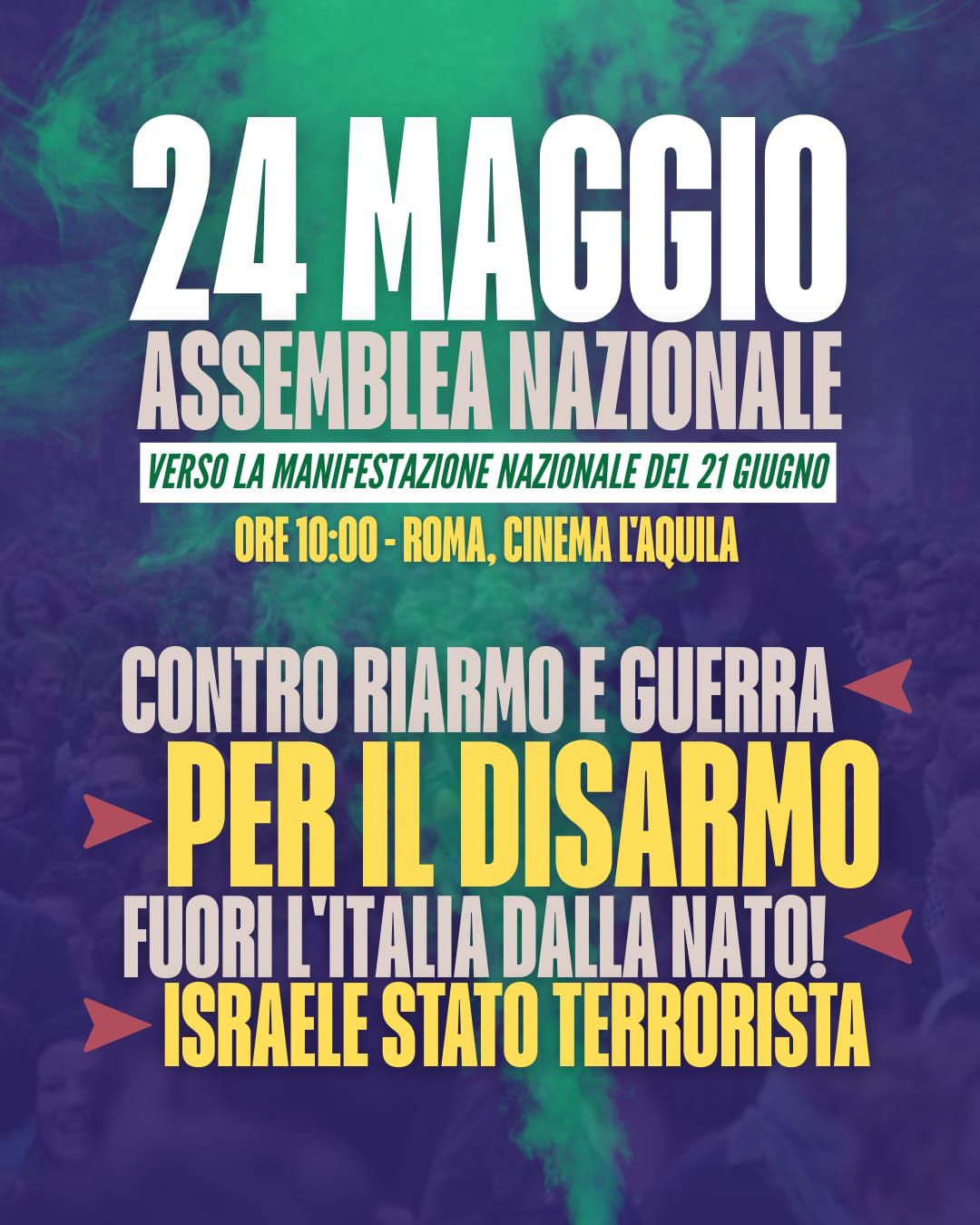 Assemblea nazionale sabato 24 maggio, verso la manifestazione del 21 ...